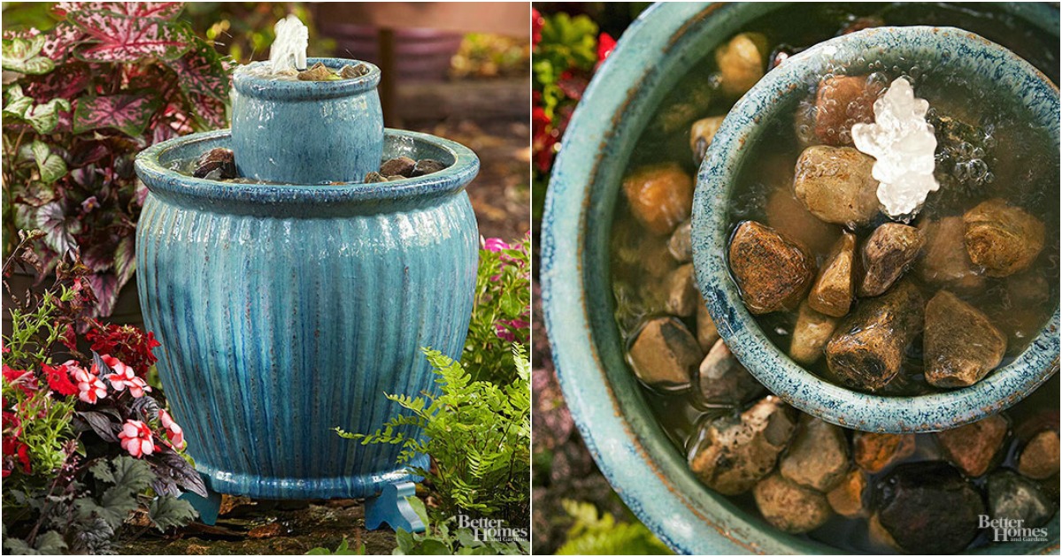 Cómo hacer una fuente de dos niveles con macetasGuía de Jardinería